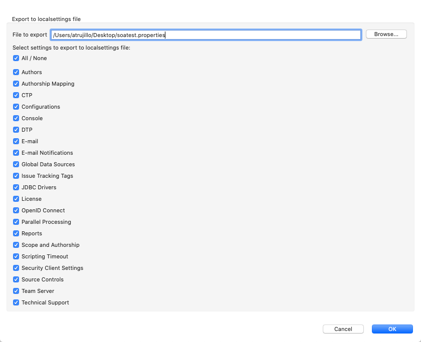Configuring Preferences Overview Soatest And Virtualize With Ctp 2022 2 Parasoft Documentation