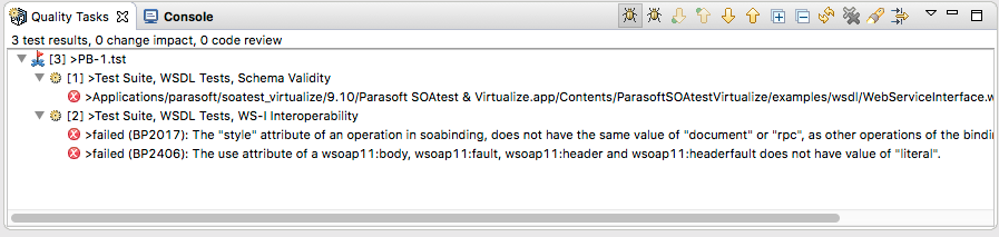 Importing Results Into The Ui Soatest And Virtualize 9 10 3 Parasoft Documentation