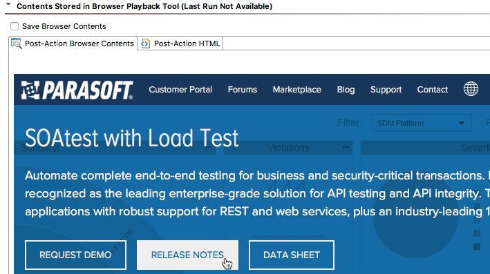 Browser Contents Viewer Soatest 2020 1 Parasoft Documentation