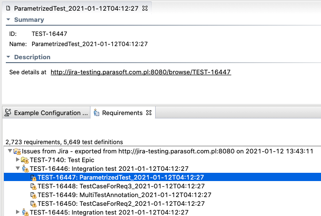 Traceability Soatest And Virtualize With Ctp 2021 1 Parasoft Documentation
